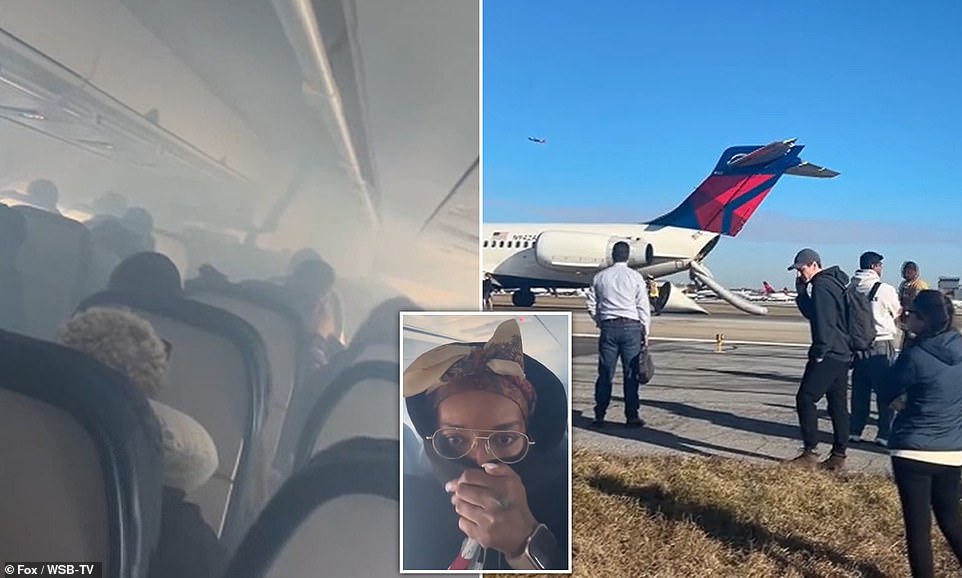 Delta passengers forced to evacuate on slides after smoke fills cabin