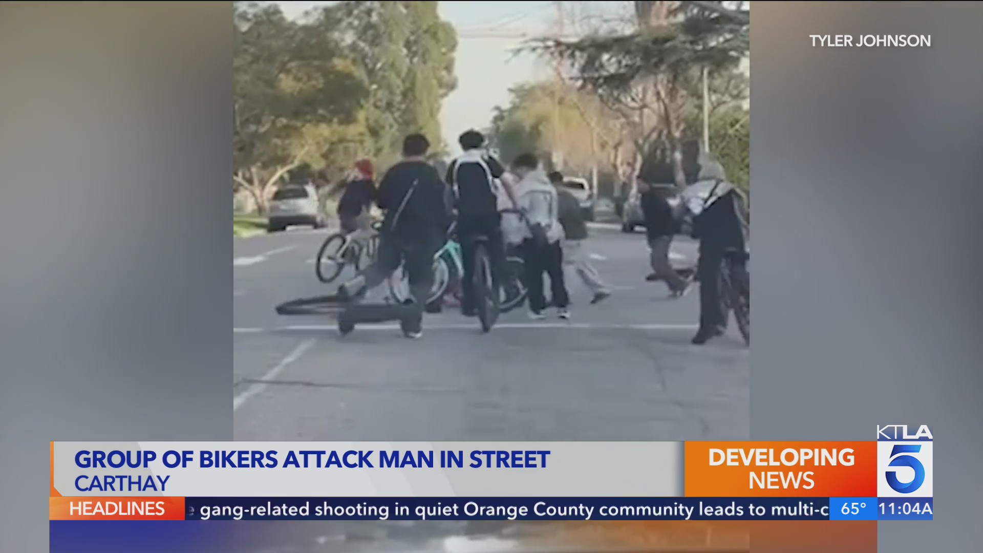 Juveniles attack Los Angeles motorist in violent beating caught on video