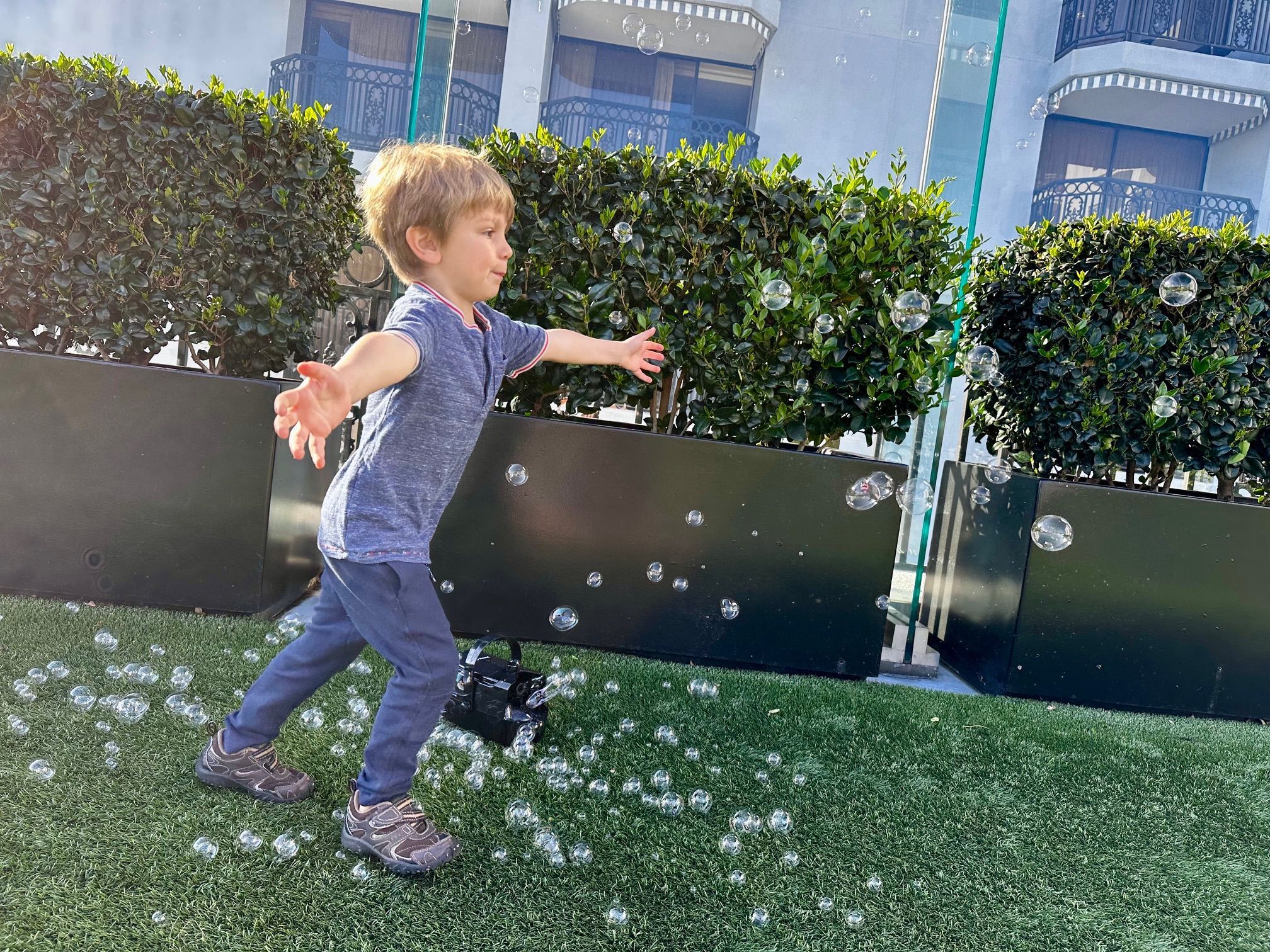Every kid loves a bubble machine