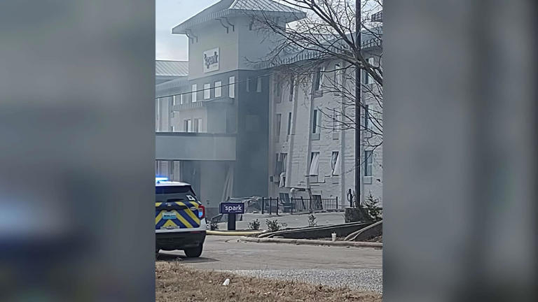 Natural gas line leak leads to explosion at Branson, Mo., hotel
