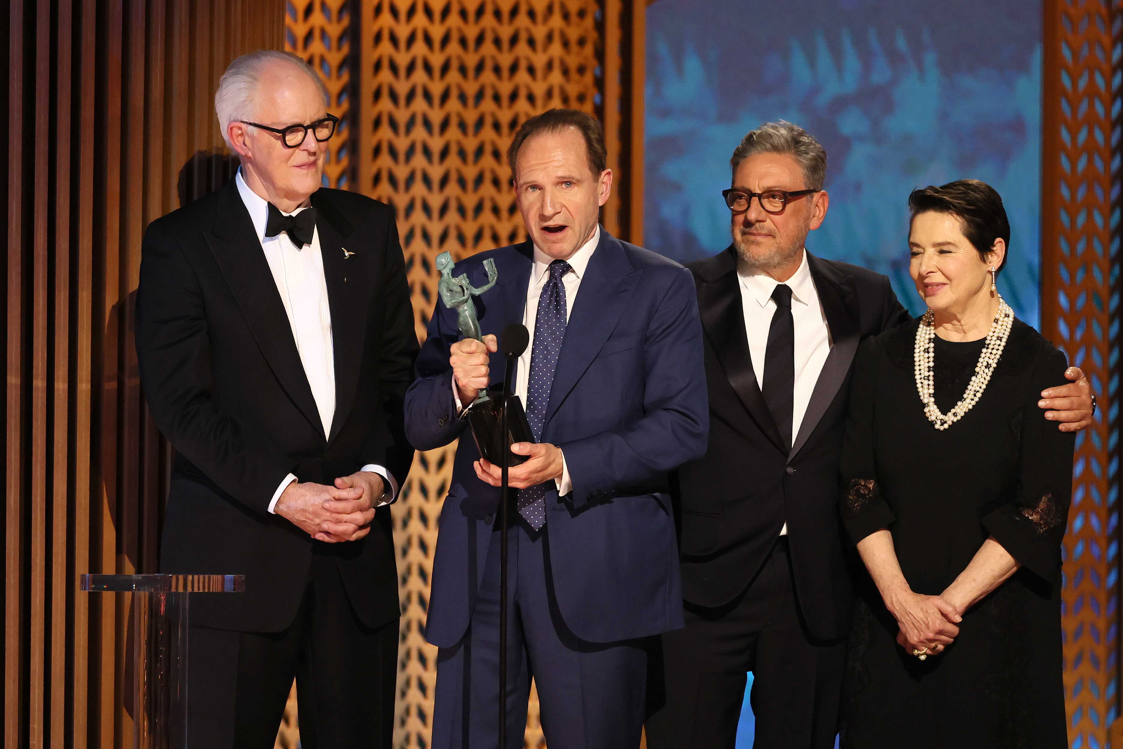 The cast of 'Conclave' sends well wishes to Pope Francis during the ...