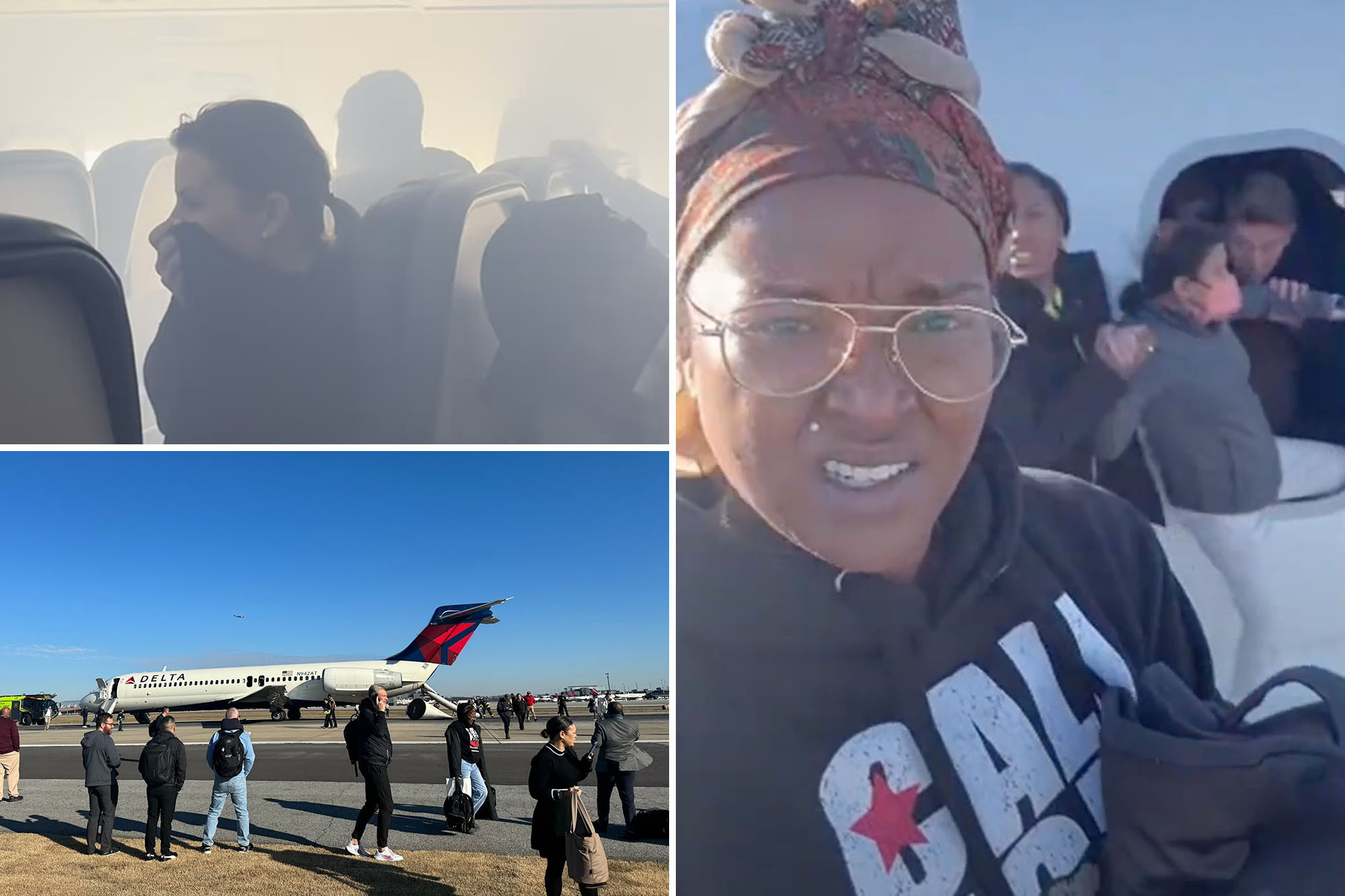 Delta passengers forced to evacuate plane on Atlanta airport runway ...