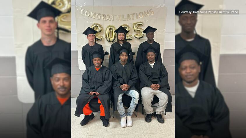 Catahoula Correctional Center honors first inmates to earn GEDs