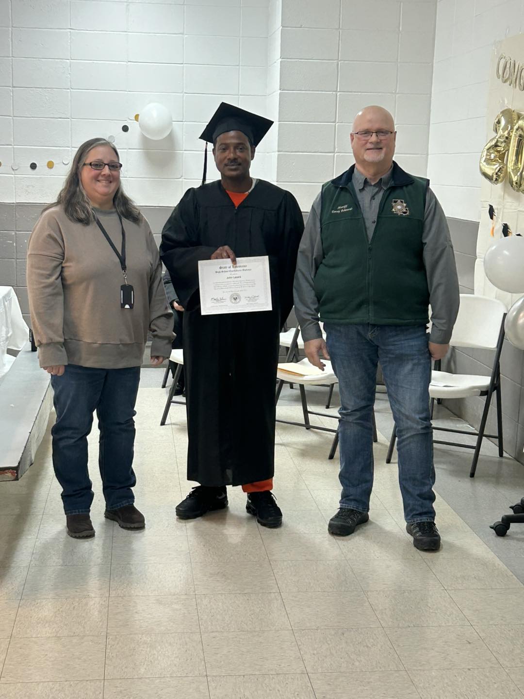 Catahoula Correctional Center honors first inmates to earn GEDs