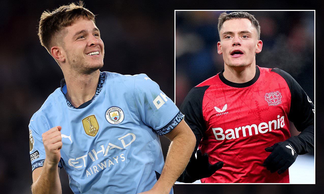 Manchester City star James McAtee is Bayer Leverkusen's top target this ...