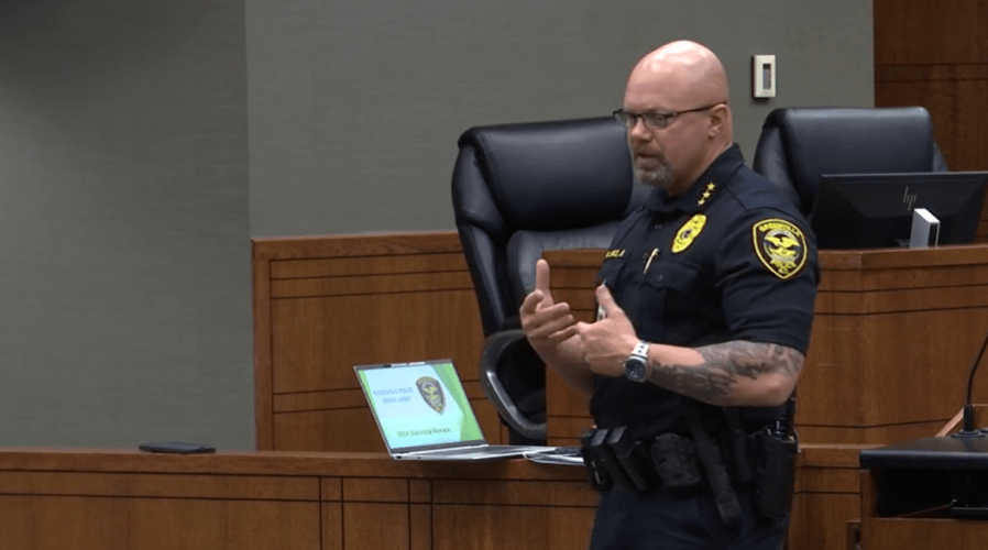 Greenville Police Chief Sauls speaks on upcoming retirement