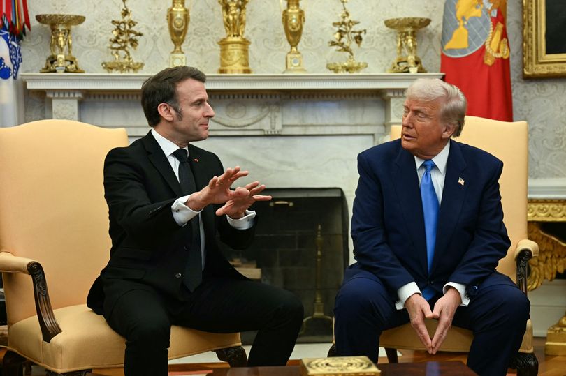 Macron interrupts Trump to correct false claim that Europe only loans ...