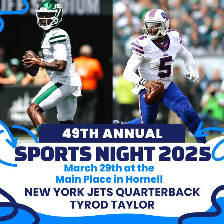 Jets QB Tyrod Taylor to attend Hornell Sports Night