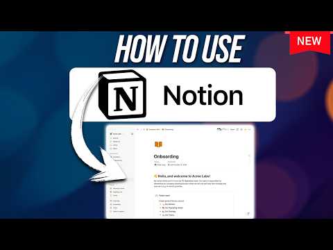 Getting Started with Notion - Easy Tutorial for Beginners