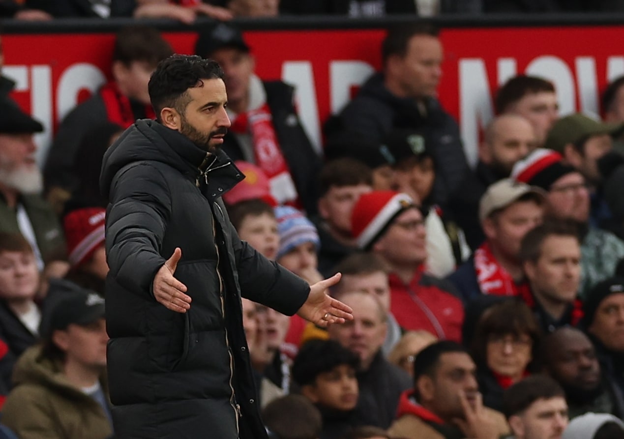 ManU:n Ruben Amorim latasi suorat sanat potkuista