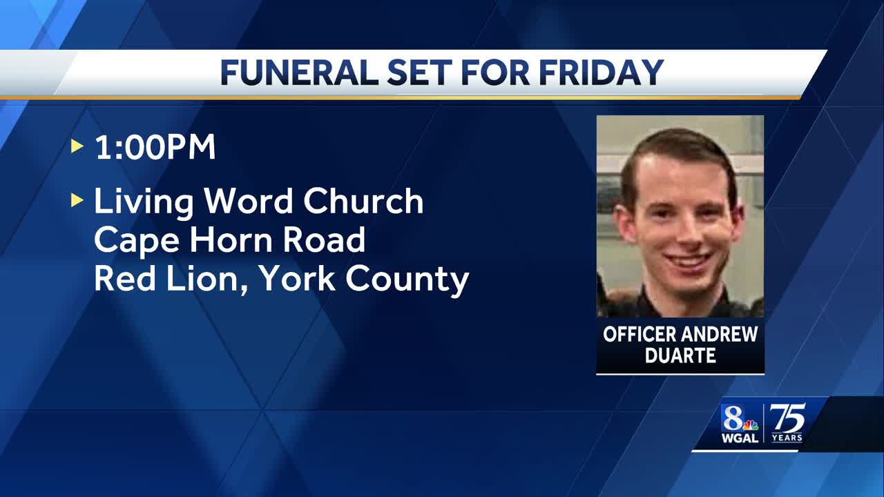 Officer killed in hospital shooting: Andrew Duarte funeral info