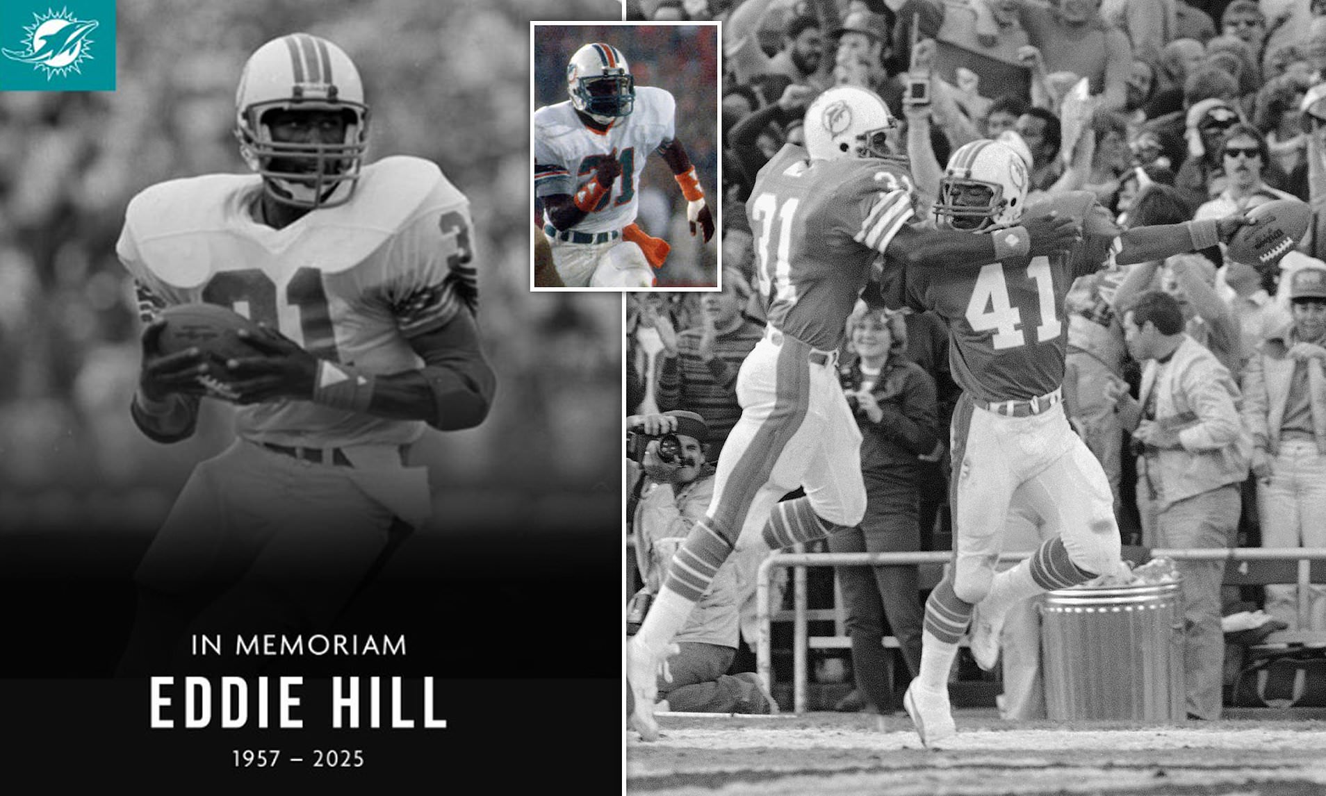 Former Rams and Dolphins star Eddie Hill dead at 67 after brain cancer ...