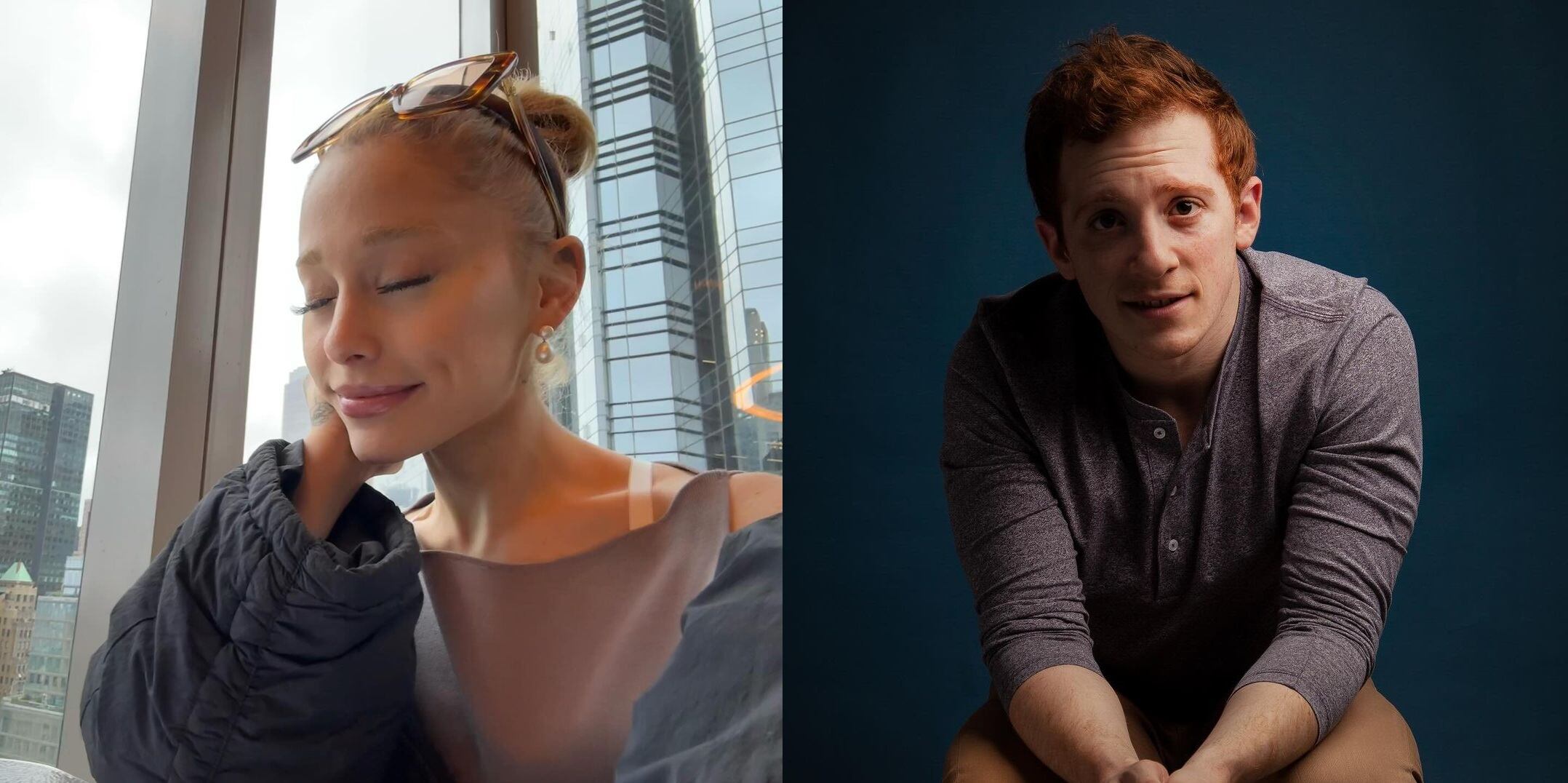 Ariana Grande y su novio Ethan Slater estaban muy románticos durante su ...