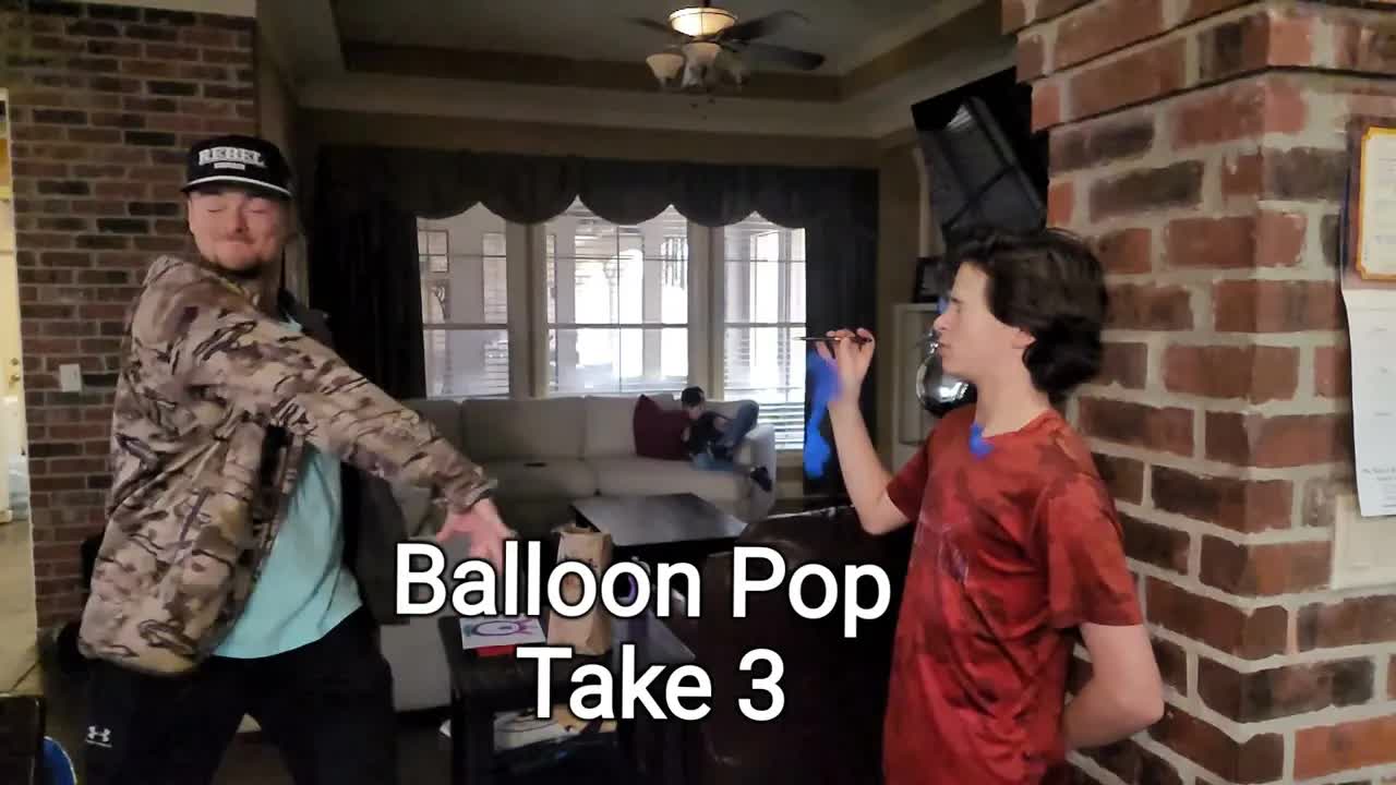 Balloon Pop Challenge: Hilarious Family Fun!