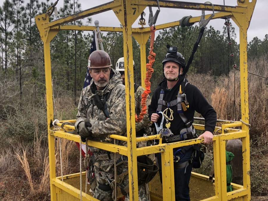 FCC chairman climbs Nexstar broadcast tower to promote industry, jobs