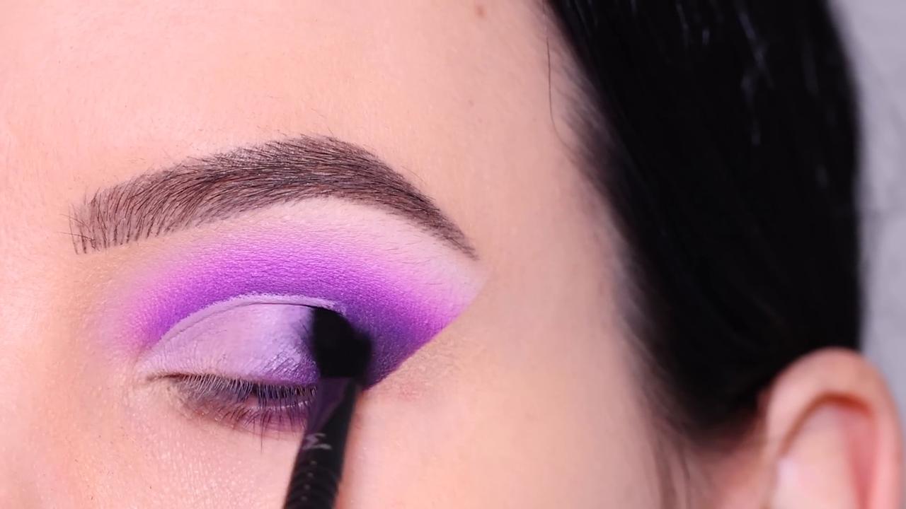 Step-by-Step Purple Cut Crease Makeup Look Tutorial