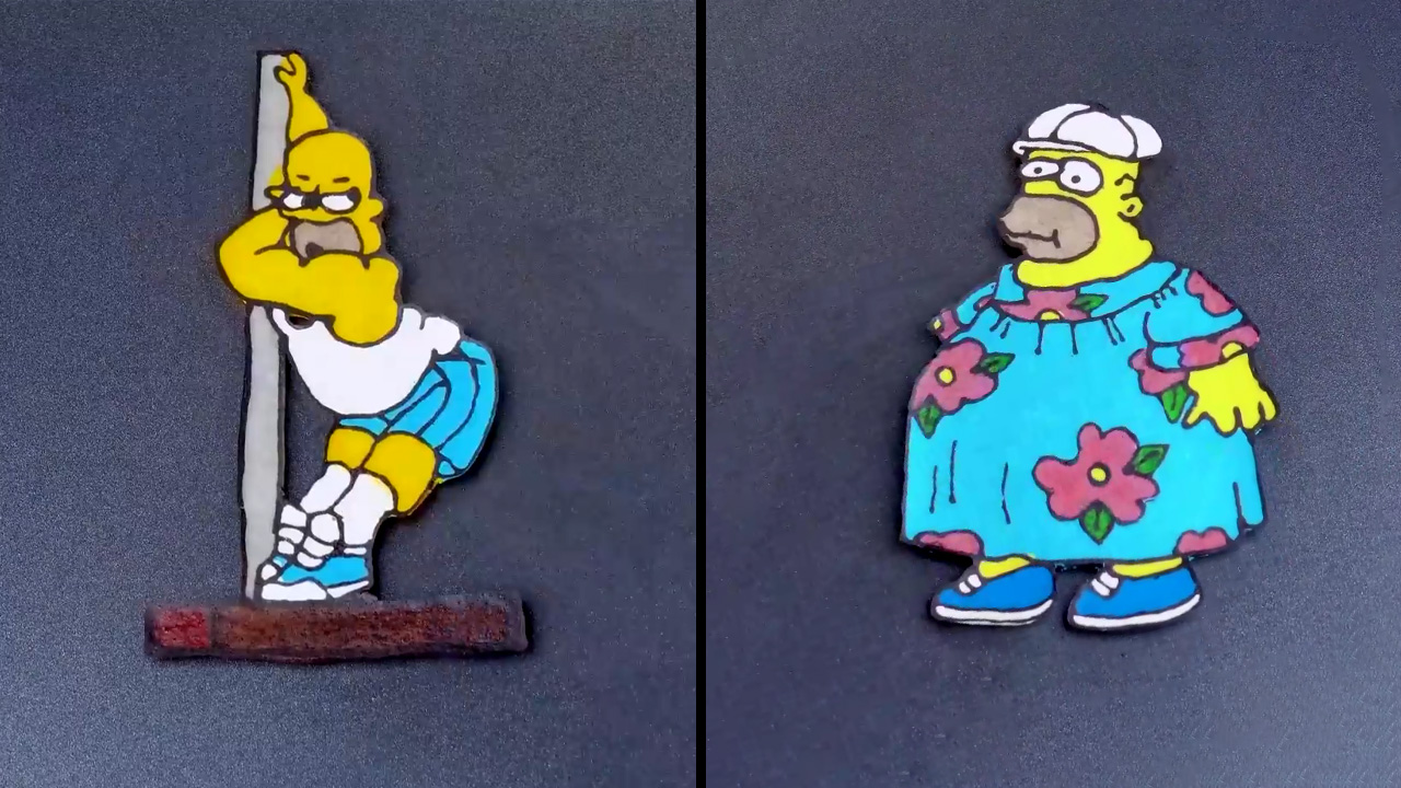 Making The Simpsons Characters 🥞 – Fun & Creative Pancake Art