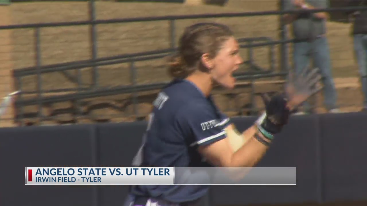 UT Tyler softball splits doubleheader with Angelo State