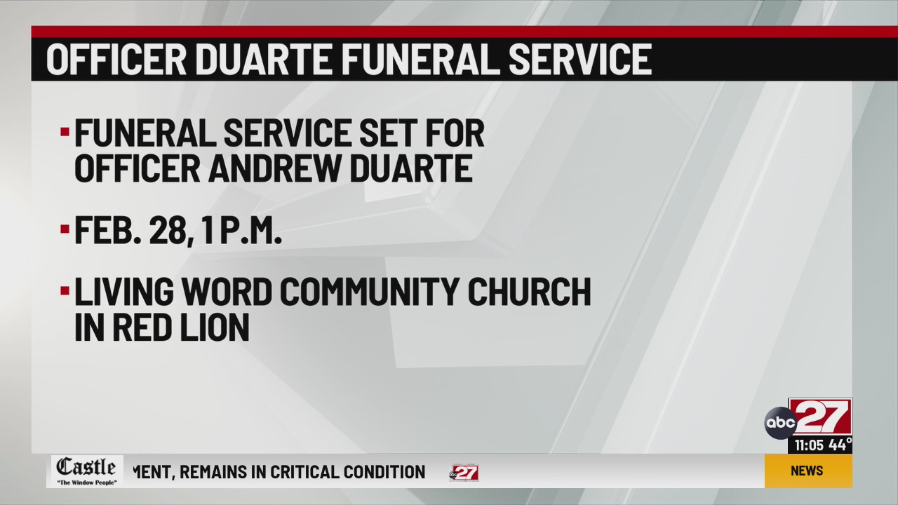 Funeral arrangements for fallen Officer Andrew Duarte announced after ...
