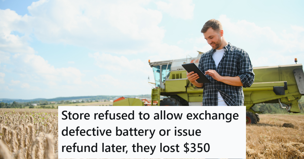 A Store Refused To Exchange A Defective Battery Because Of An Outdated ...