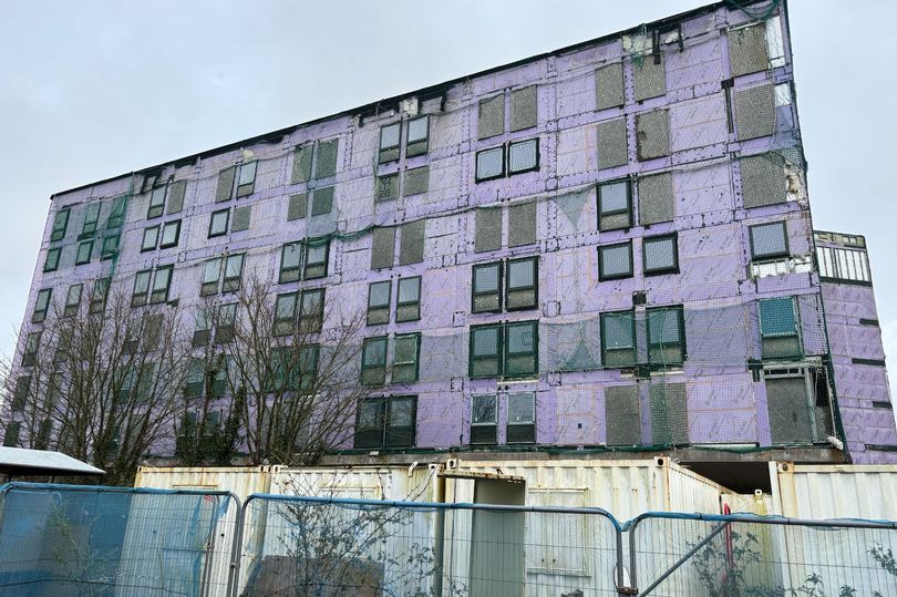 Cornwall's purple 'eyesore' with 528 empty student beds is falling ...
