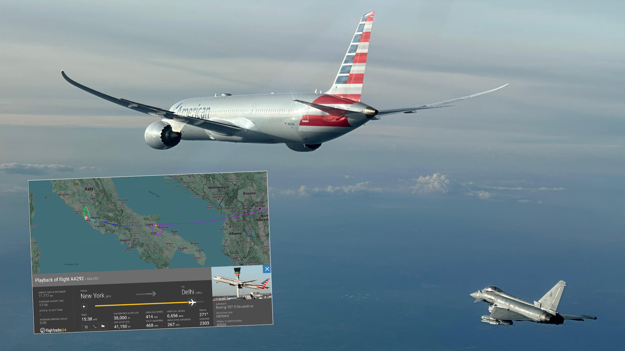 Dissecting the Interception of American Airlines Flight AA292 by ...