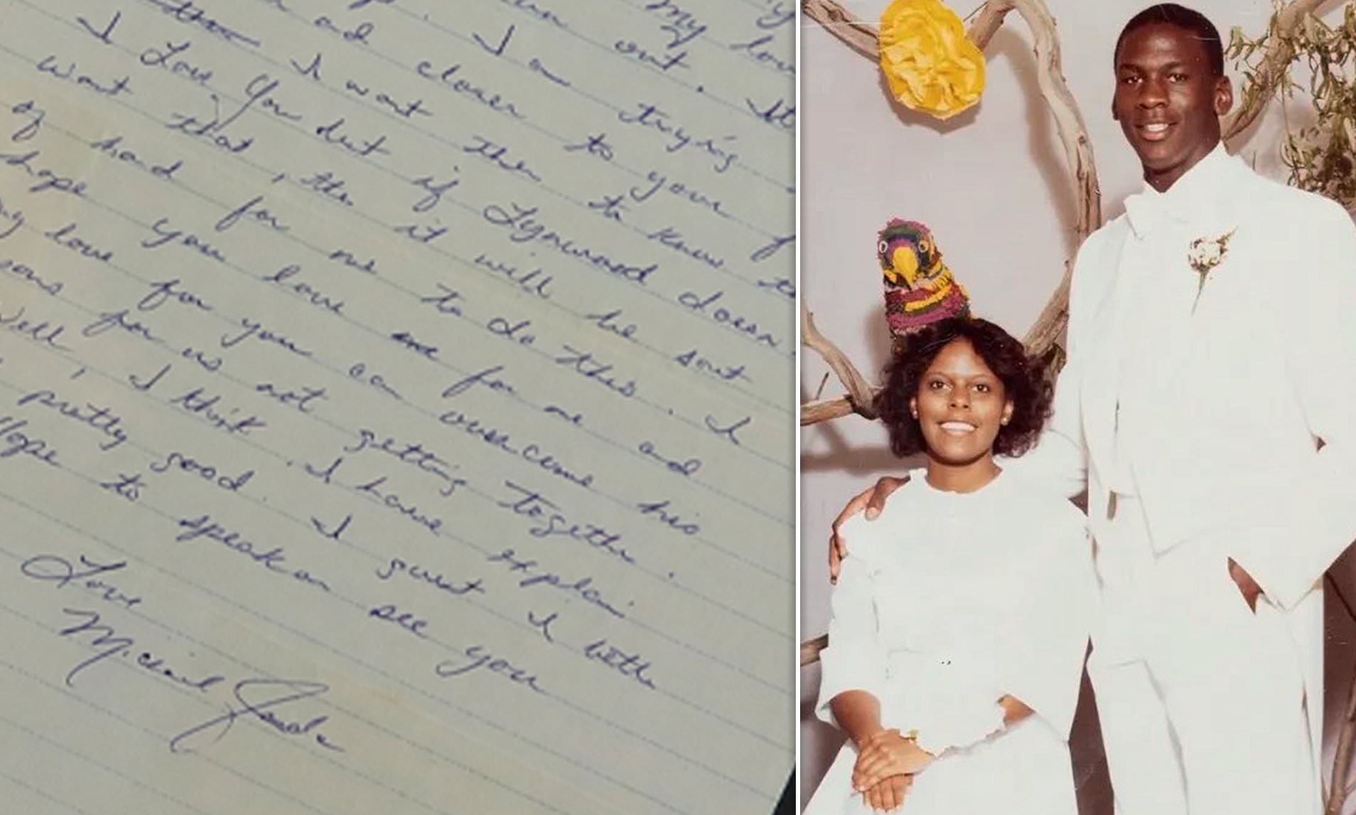 Michael Jordan's gushing 1981 love letter to his high-school sweetheart ...