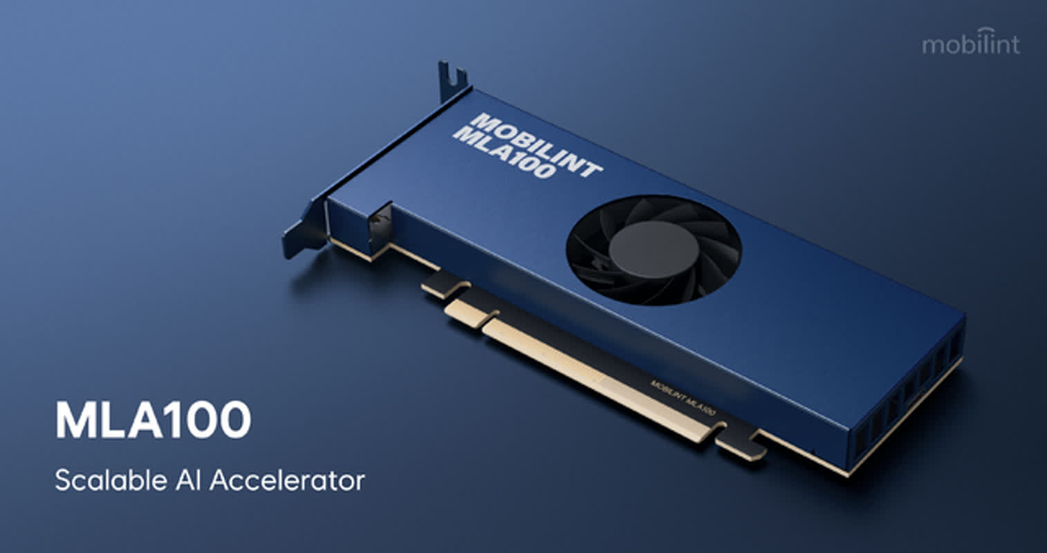 모빌린트, GPU 대비 3.3배 AI 연산 성능 제공하는 ‘MLA100’ 출시