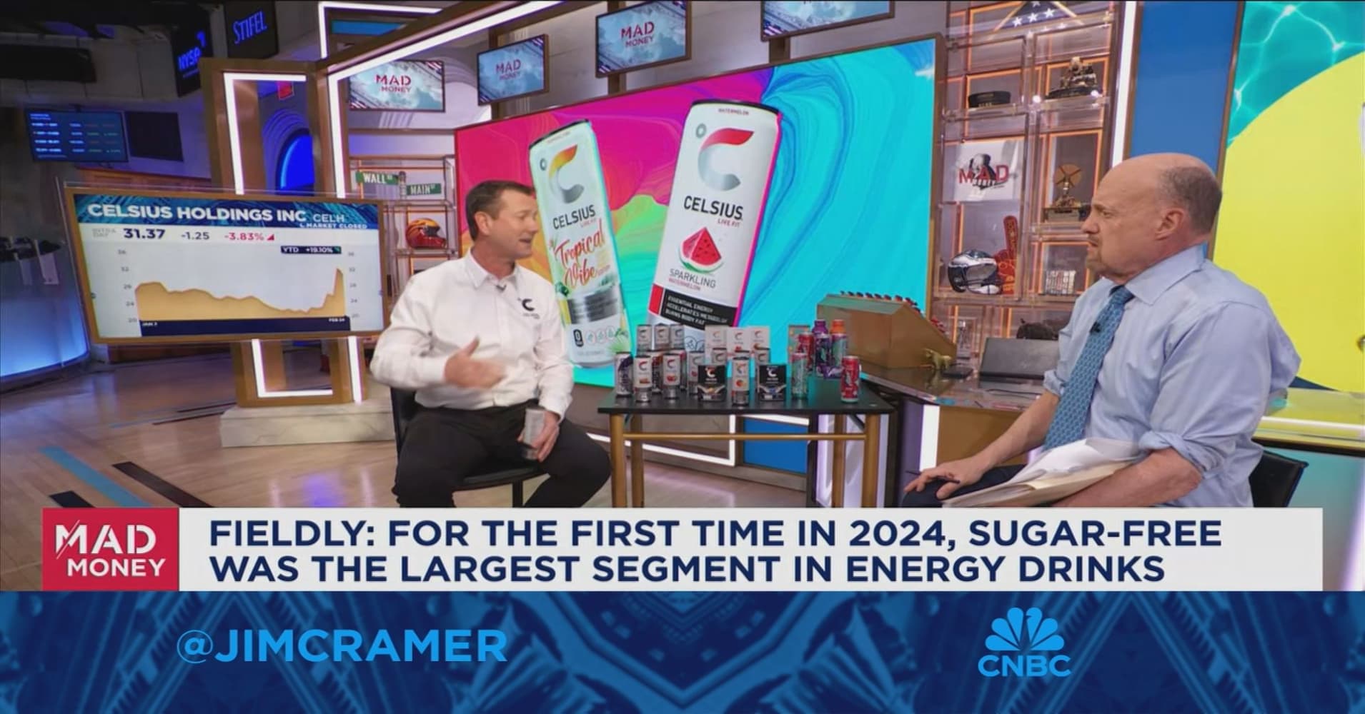 Celsius CEO John Fieldly goes one-on-one with Jim Cramer