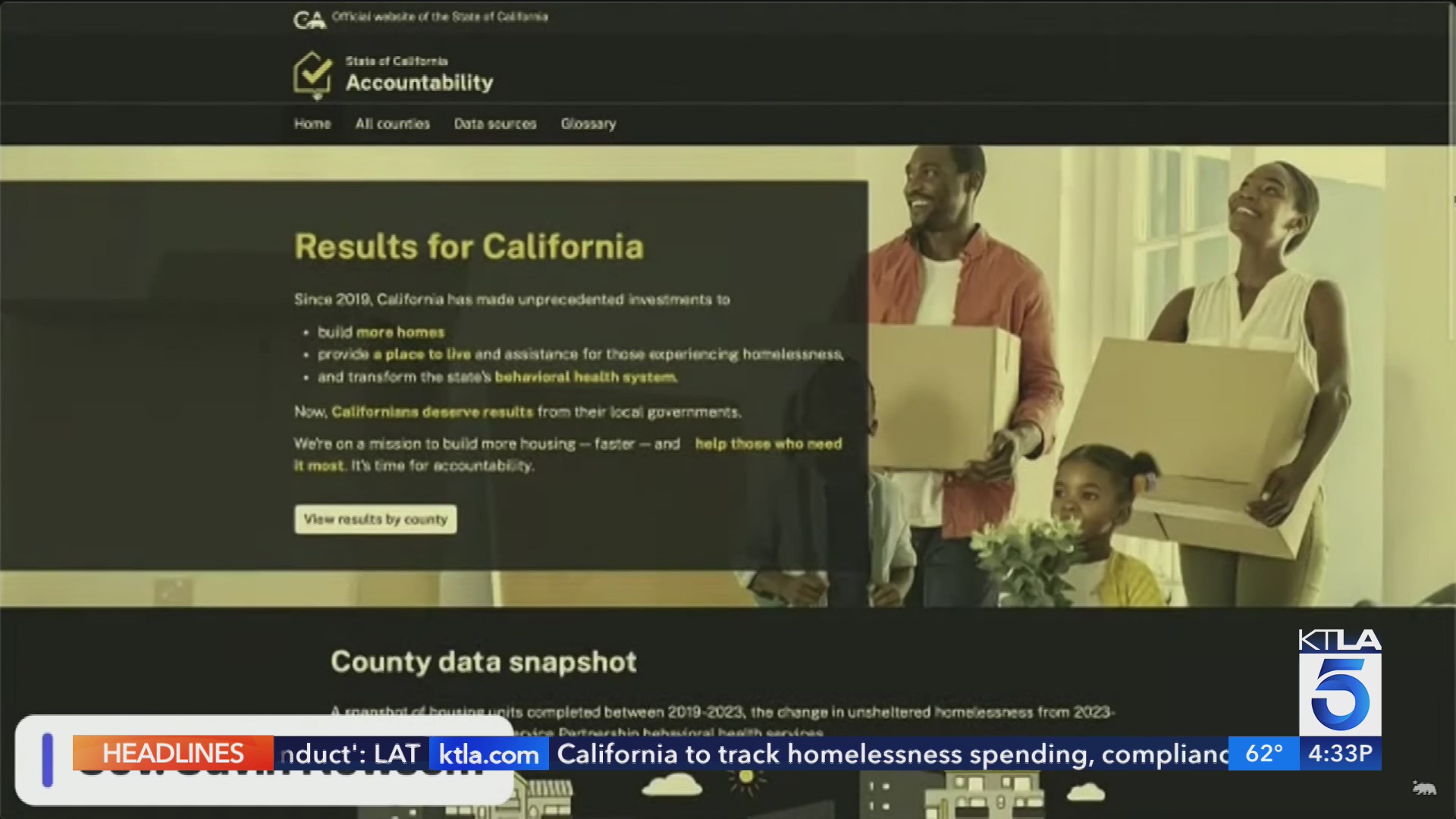 California to track homelessness spending, compliance with new website