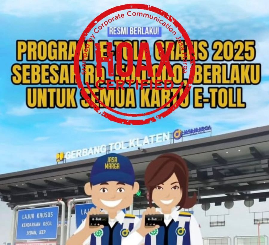 Ada Program e-Toll Gratis Jasa Marga Rp 500 Ribu, Ini Faktanya
