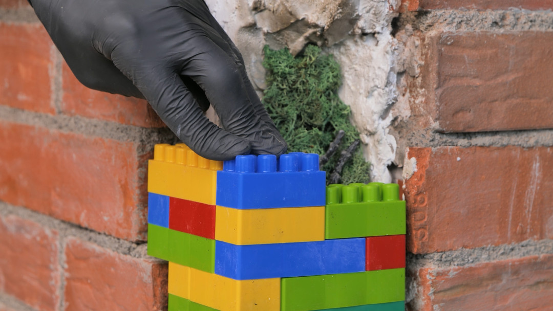 DIY Lego Bricks Construct Wall Art
