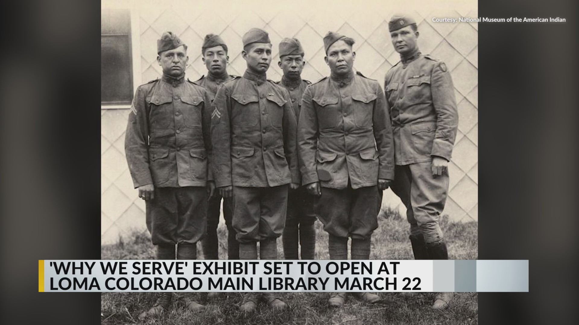 Exhibit honoring Native Americans who have served in U.S. armed forces ...