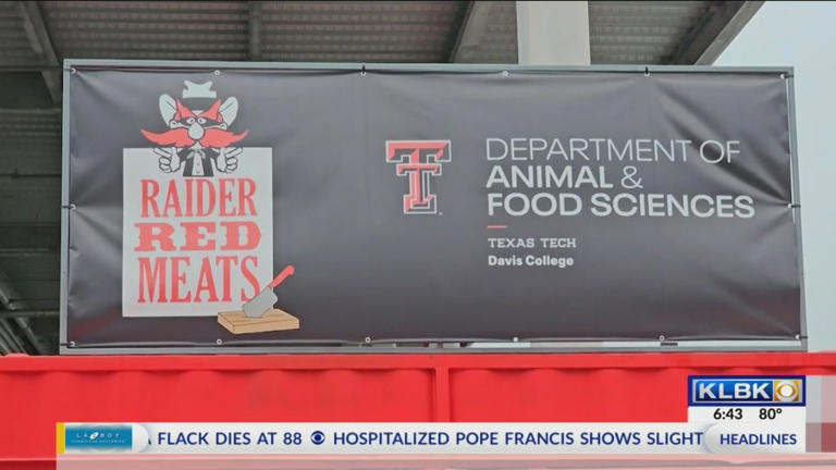 Raider Red Meats serves at the San Antonio Stock Show and Rodeo