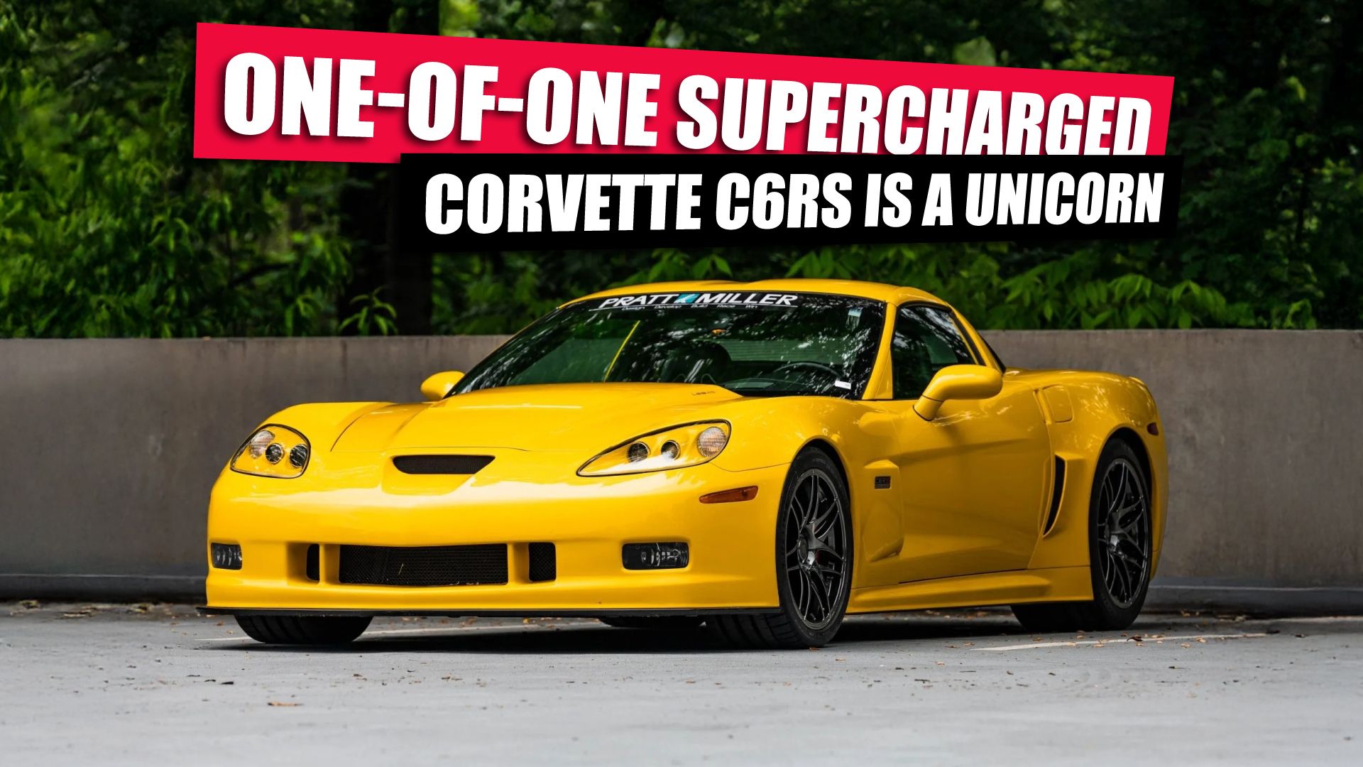This One-Off Corvette C6RS Is A Supercharged Beast