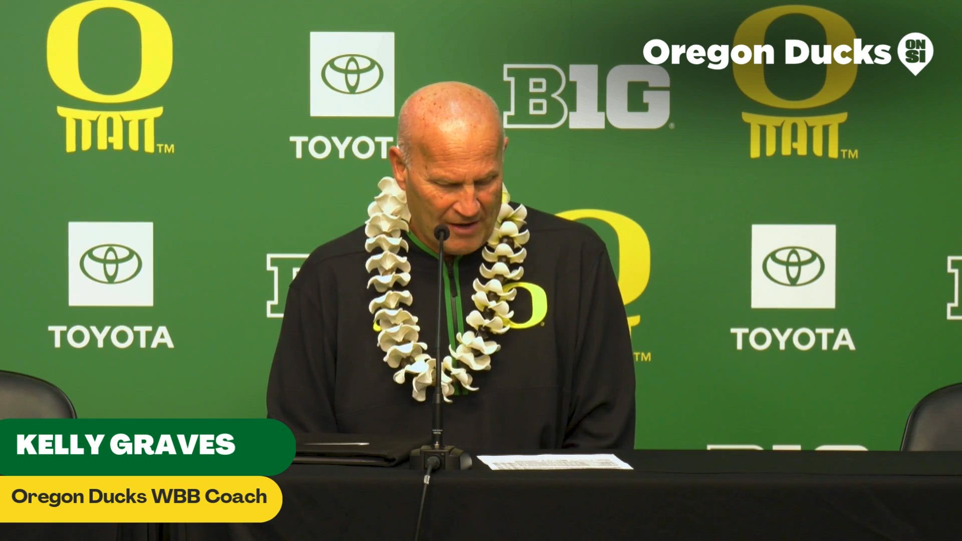 Oregon Ducks WBB Coach Kelly Graves Talks Win Over Rutgers, Senior Night