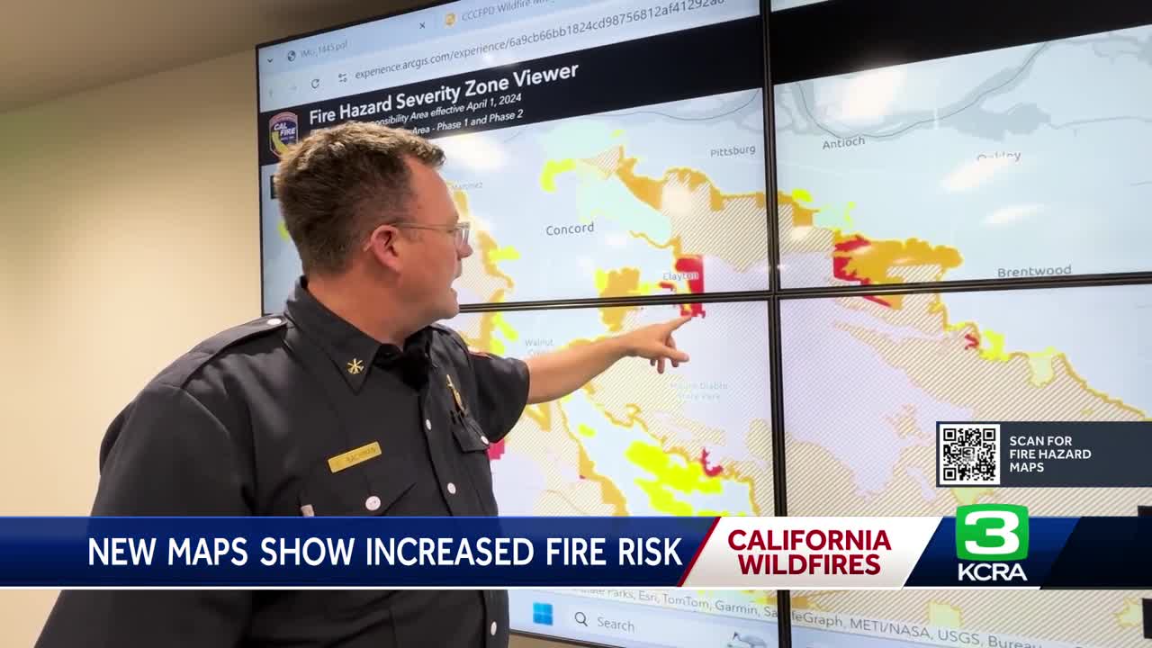 New Cal-Fire maps show heightened fire danger SF Bay Area