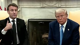WATCH: Emmanuel Macron Macron 'Interrupts' Donald Trump And Fact-Checks ...