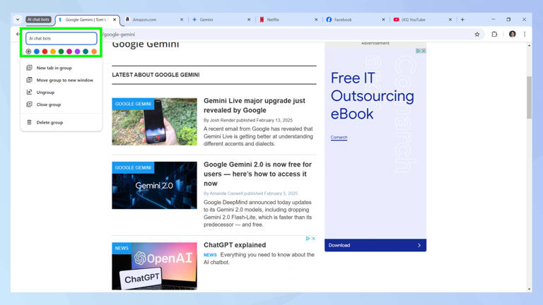 Too many Chrome tabs? Here's how to organize them