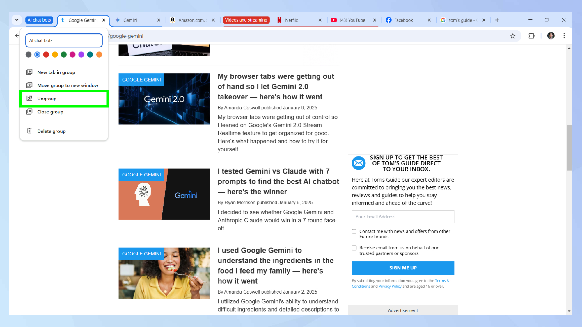 Too many Chrome tabs? Here's how to organize them