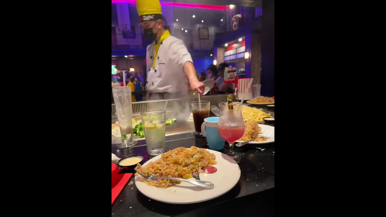 Baby’s first hibachi: Priceless reaction to fiery show goes viral