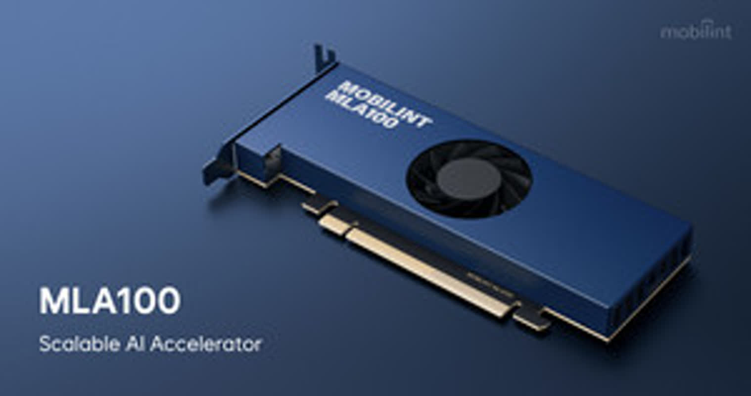 모빌린트, 온디바이스 반도체 탑재 NPU 카드 ‘MLA 100’ 출시