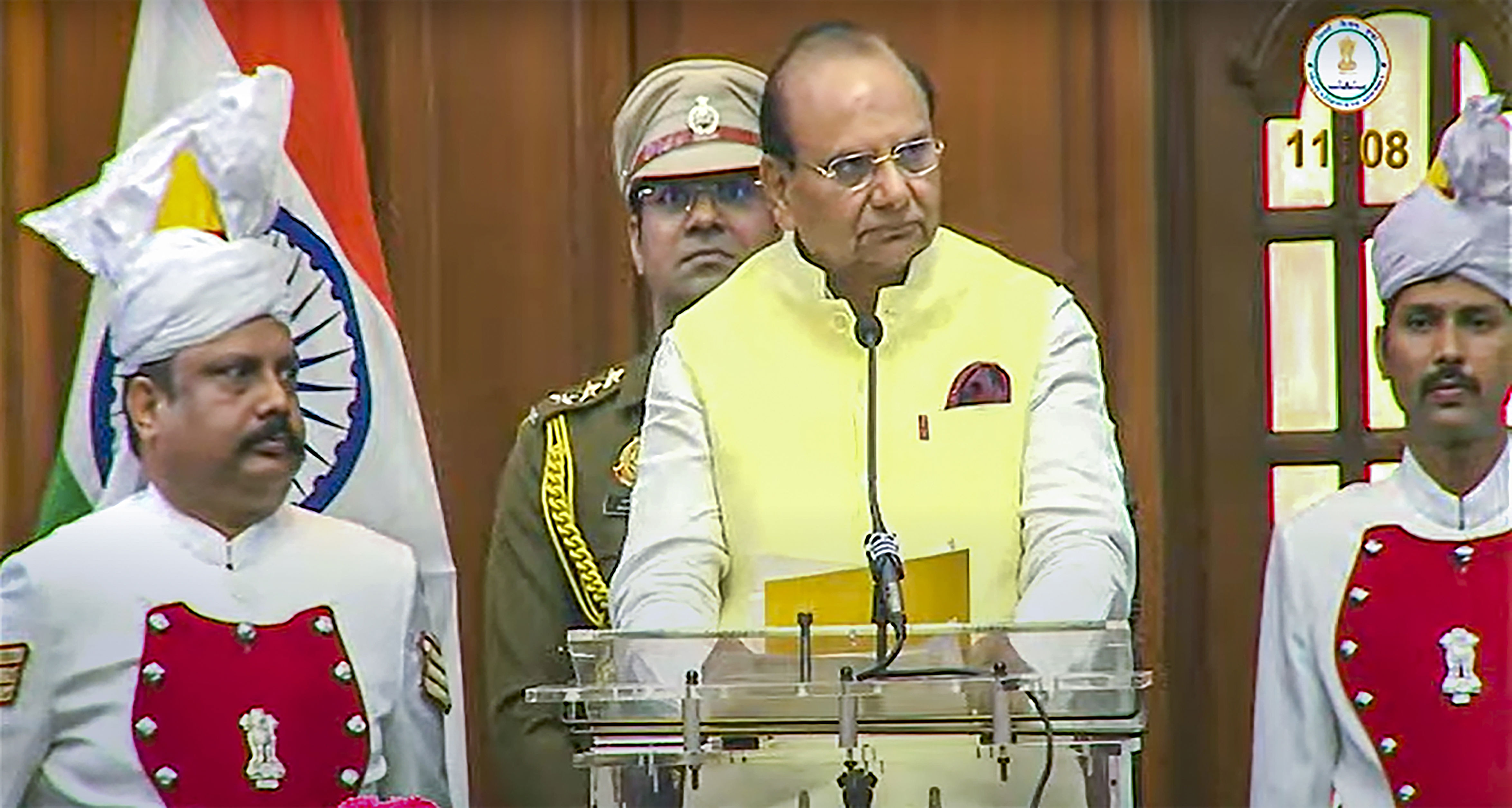 BJP, AAP spar in Delhi Assembly over Ambedkar, Bhagat Singh portraits ...