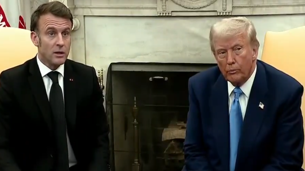 'To Be Frank...': French President Macron 'Fact-checks' Trump's Claims ...