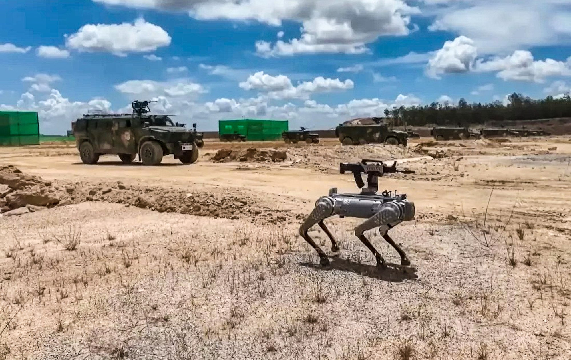 China arms combat robots with controversial thermobaric weapon in urban ...