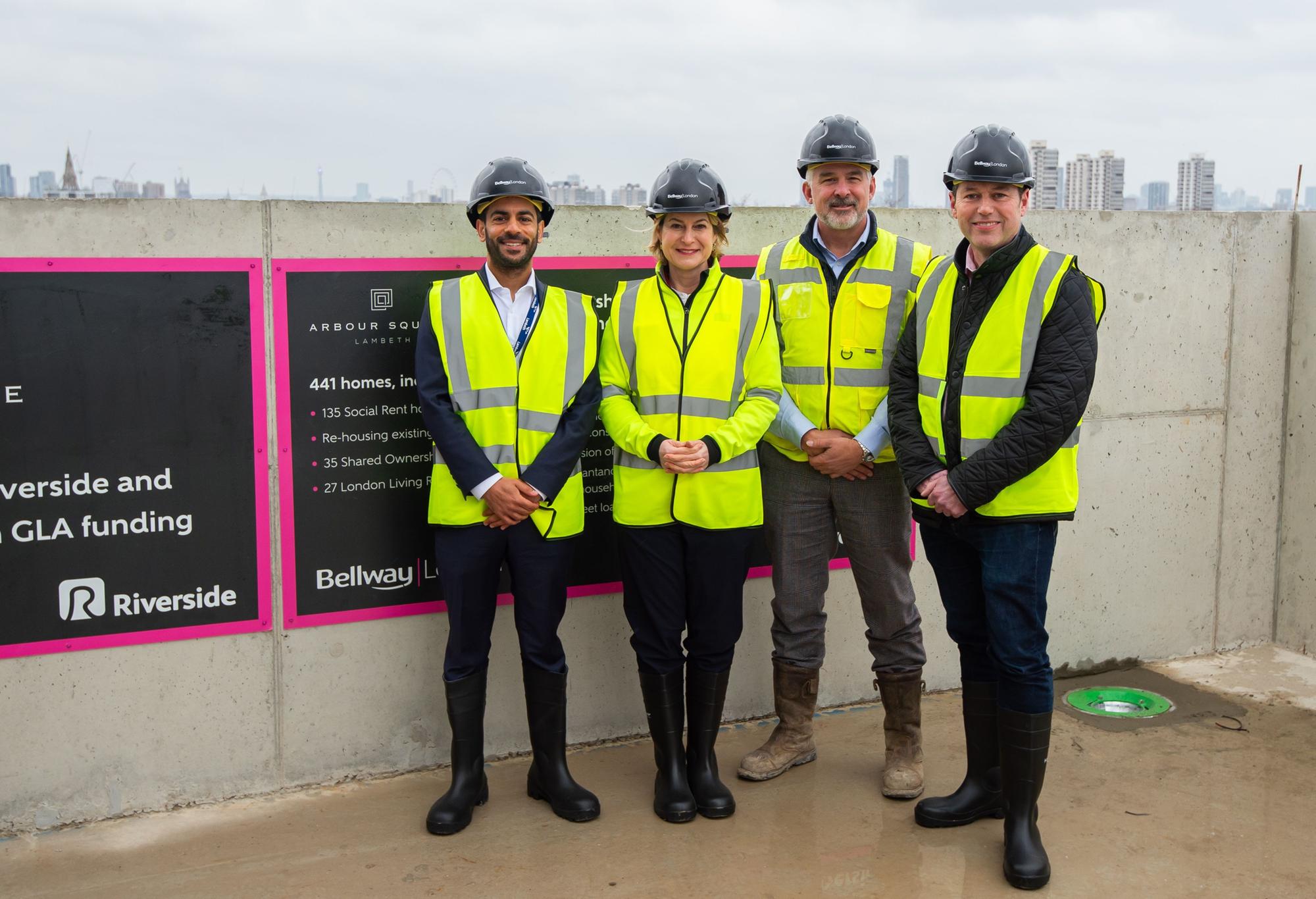Riverside and Bellway London hold topping-out ceremony at regeneration project in Lambeth