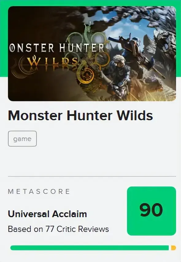 《怪物猎人：荒野》媒体评分解禁 M站均分90 IGN/GS打8分