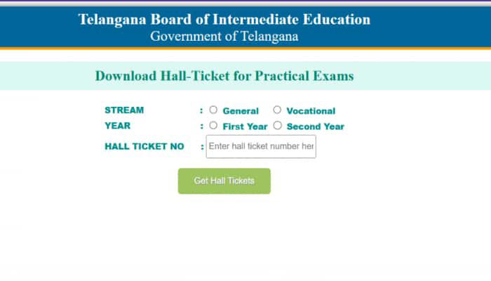 TS Inter Hall Tickets 2025: TSBIE Practical Exam Admit Card Released At ...
