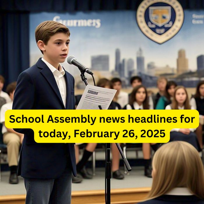 School Assembly news headlines for today, February 26, 2025: Check 50 ...