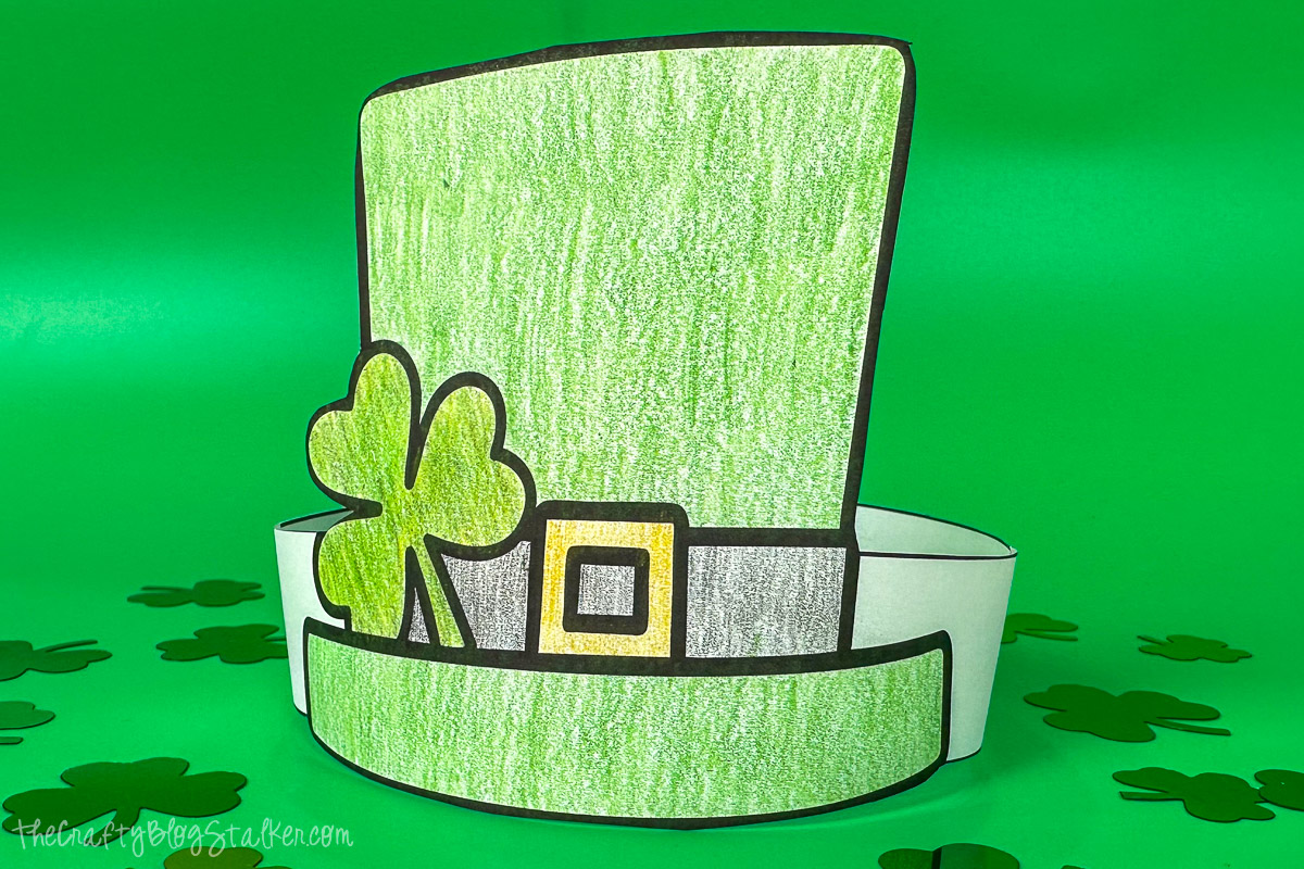 Leprechaun Hat Coloring Page Free Printable